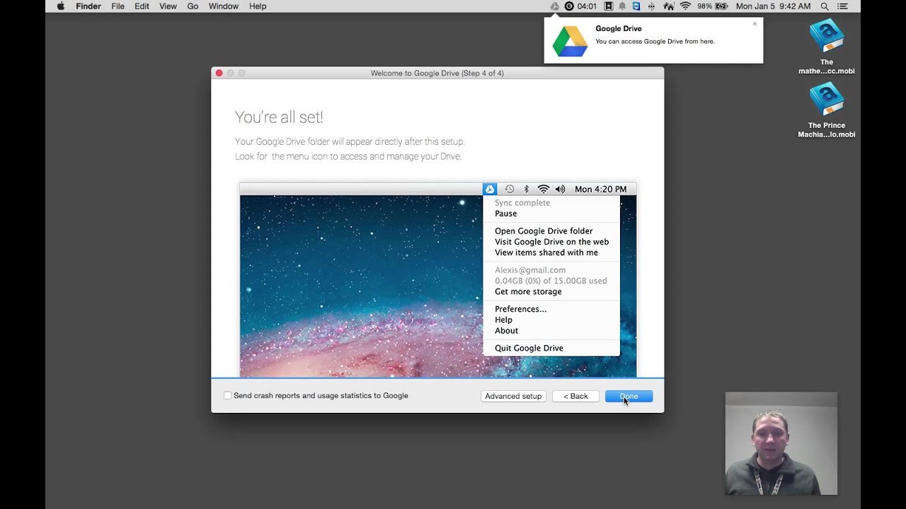 Logging in and basic usage of Google Drive - YouTube