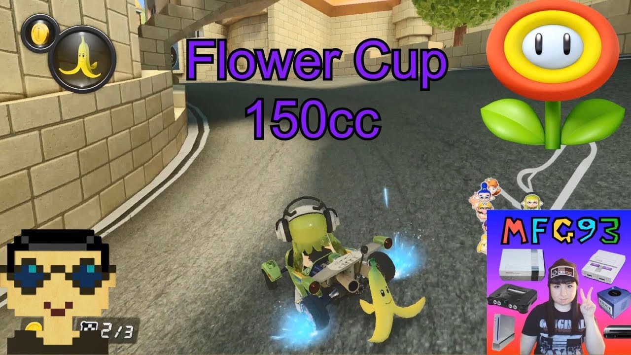 Mario Kart 8 Deluxe Flower Cup (150cc with Johnny Stallard Games) - YouTube