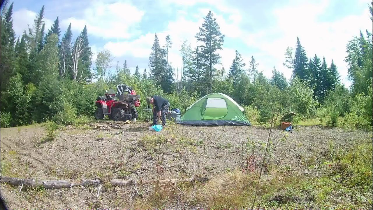 Tent Camping with a Four Wheeler on the Nashwaak - YouTube