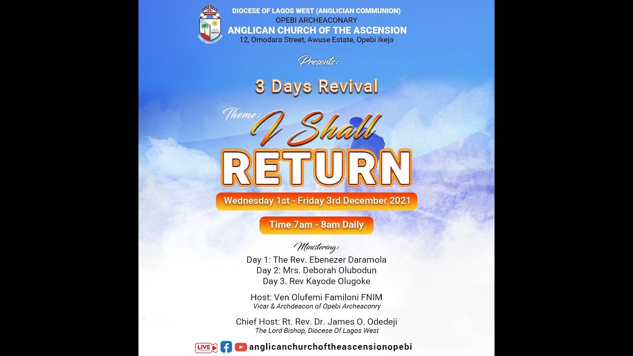 Three (3) Days Revival (Day1) - YouTube