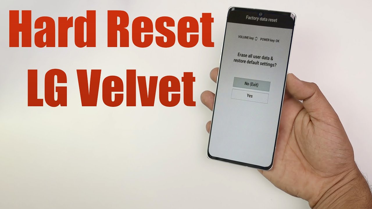 Hard Reset LG Velvet | Factory Reset Remove Pattern/Lock/Password (How ...