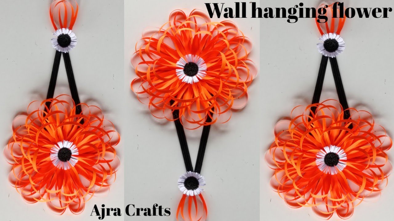 How To Make Chart Paper Flower Ideas | New Design Paper Flower Wall ...
