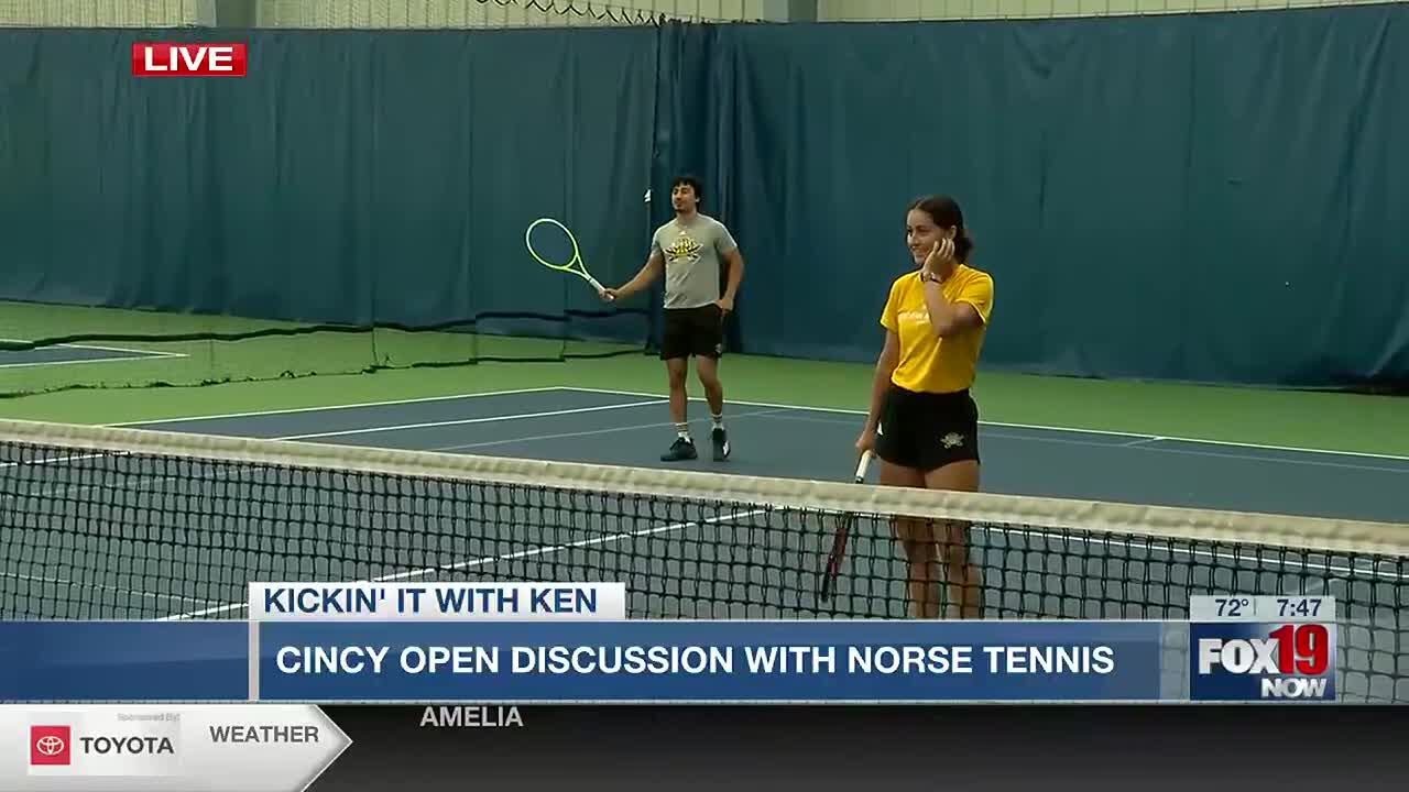 Kickin it with Ken: Ken plays tennis with NKU Tennis Players while ...