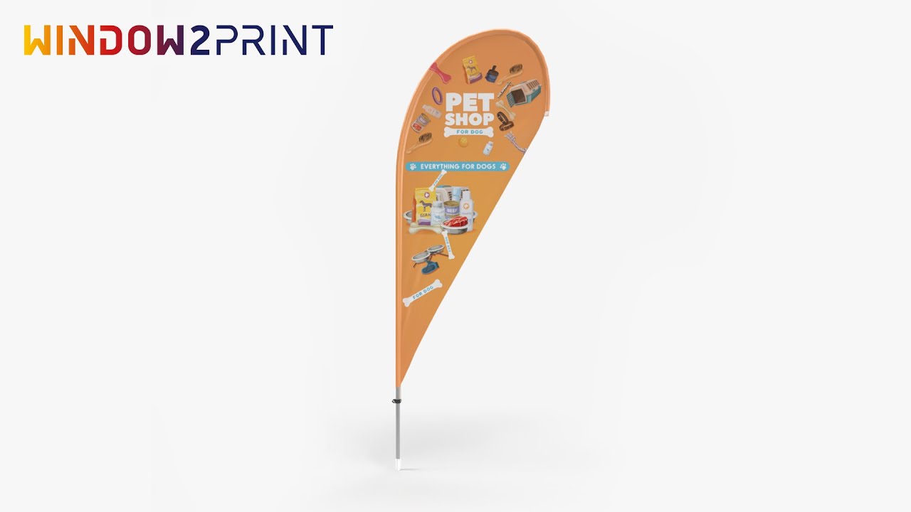 Feather Flags Classic Drop – Step-by-Step Setup | Custom Printed ...