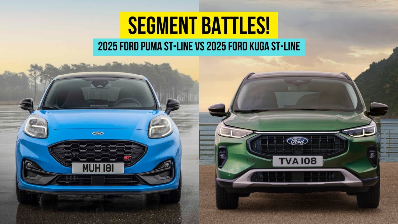 2025 Ford Kuga ST-Line vs 2025 Ford Puma ST-Line Visual Comparison ...