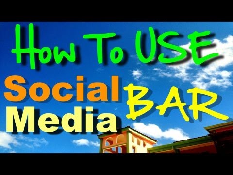 How To Use Social Media Bar - YouTube