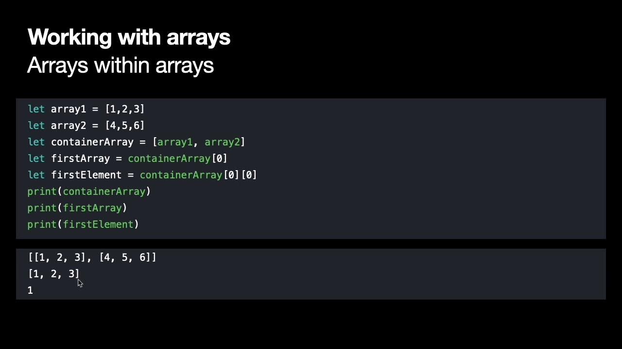 Swift Fundamentals Unit 2 Lesson 5 Collections Arrays And