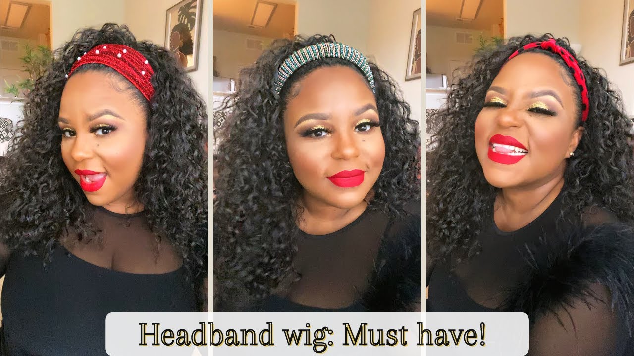 Do your hair in 5 minutes!|| Bobbi Boss Headband Wig in Badu ...