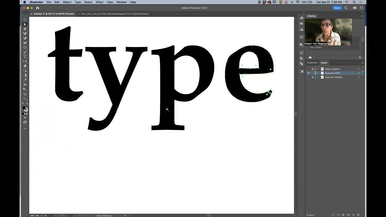 Demo: Modifying Letterforms in Illustrator - YouTube