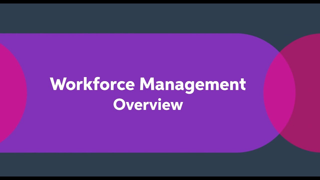 Workforce Management: Solution Overview - YouTube