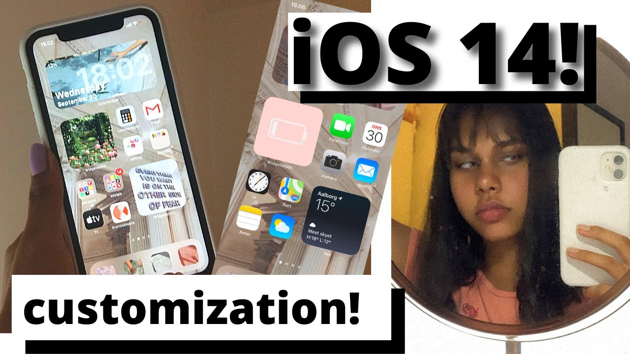 IOS 14 HOME SCREEN SET UP + NEW FEATURES | how to customize your phone ...
