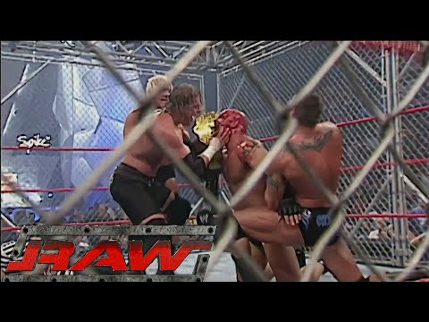 Triple H & Surprise Tag Team Partner vs Goldberg & Surprise Tag Team Partner (Bloody)RAW Sep 08,2003