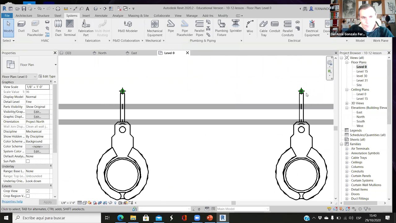ARCH 370 10 29 REVIT PIPES - YouTube