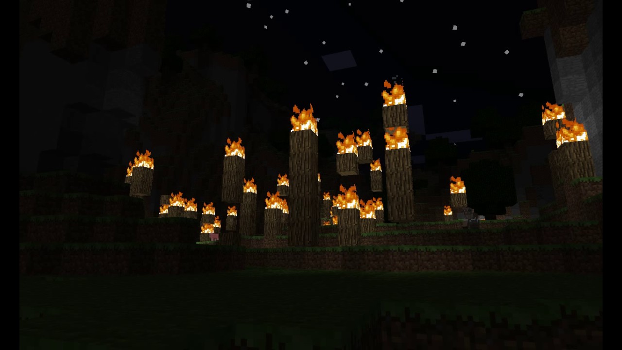 A Picture Of The Forest Fire I Encountered In Minecraft Alpha : - YouTube