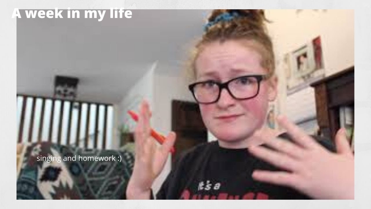Week in my life (singing and homework:) - YouTube