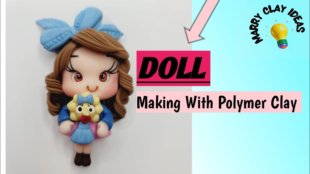Making Mini Baby Doll polymer Clay||Ballerina Doll||How to Make a Doll ...