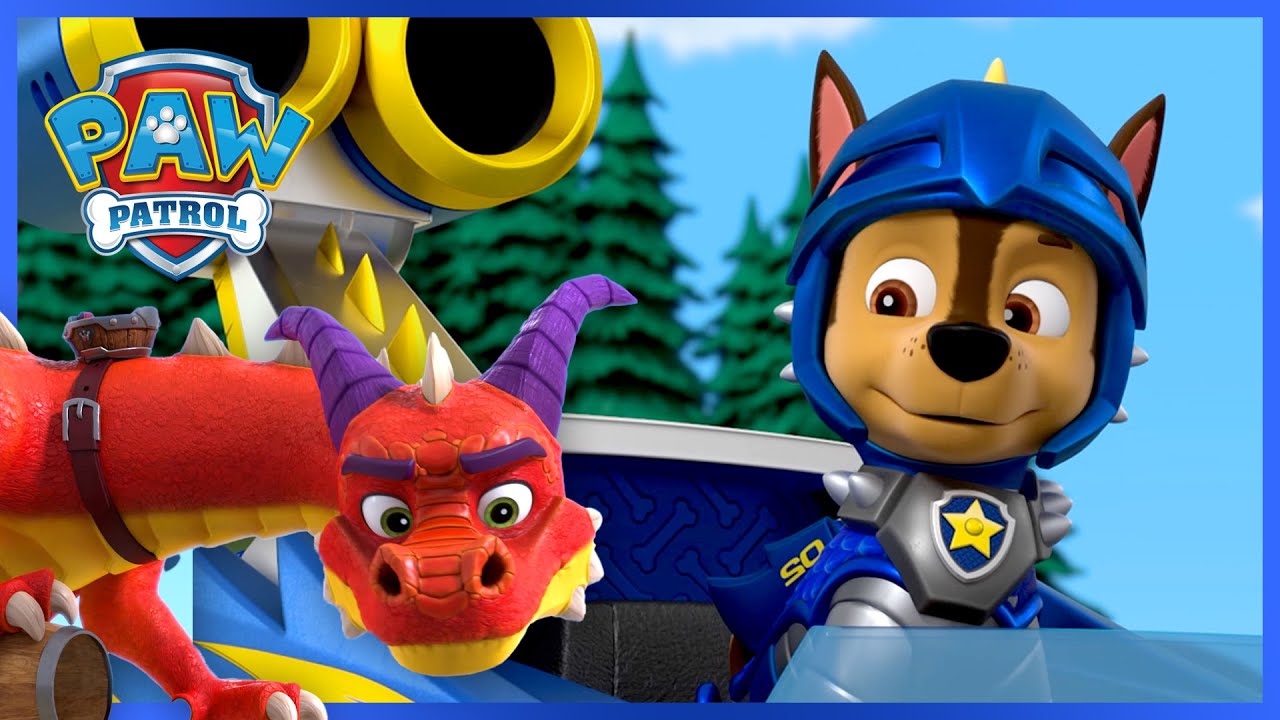 Best Rescue Knights Chase Moments and More! - PAW Patrol - Cartoons for ...
