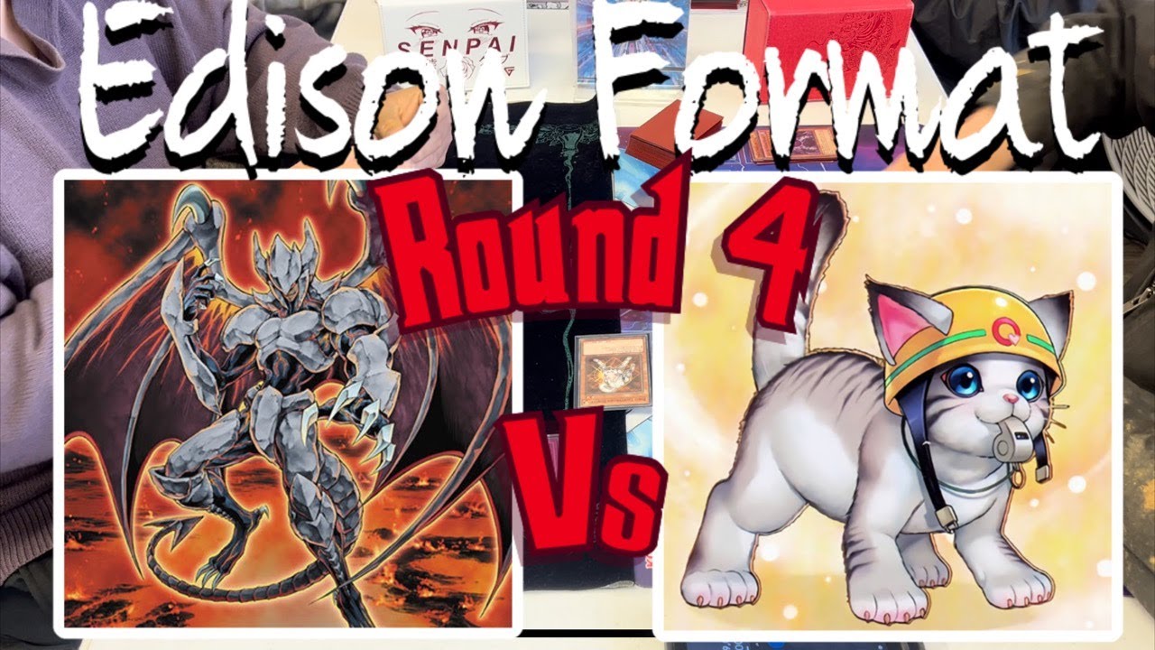 Edison Format Round 4: Evil Hero Dark Gaia Vs Synchro Cat - YouTube