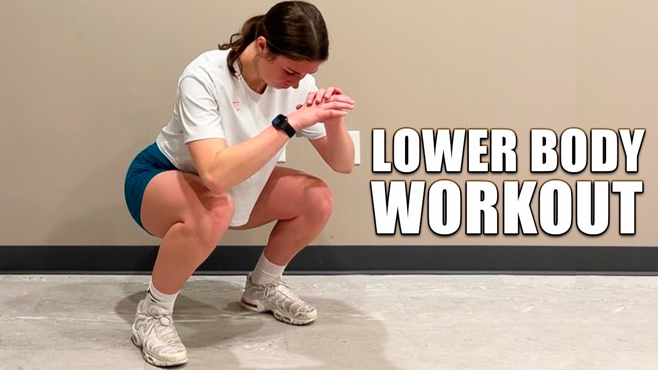 INTENSE LOWER BODY WORKOUT (Toned Glutes, Minimal Equipment) - YouTube