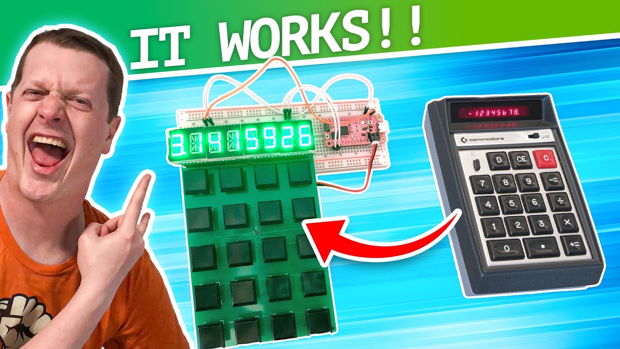 I built my own Commodore C110 digital calculator! - YouTube