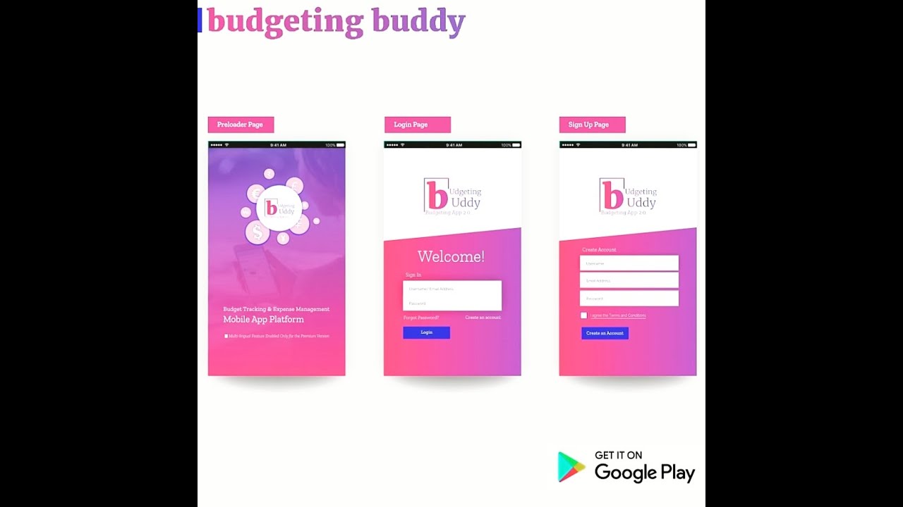 Budgeting Buddy App - YouTube