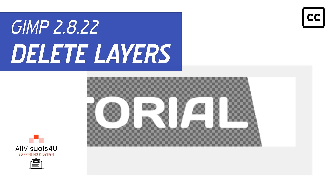 GIMP Tutorial General 11 How To Delete Layers YouTube GIMP Tutorial General 11 How To Delete Layers YouTube