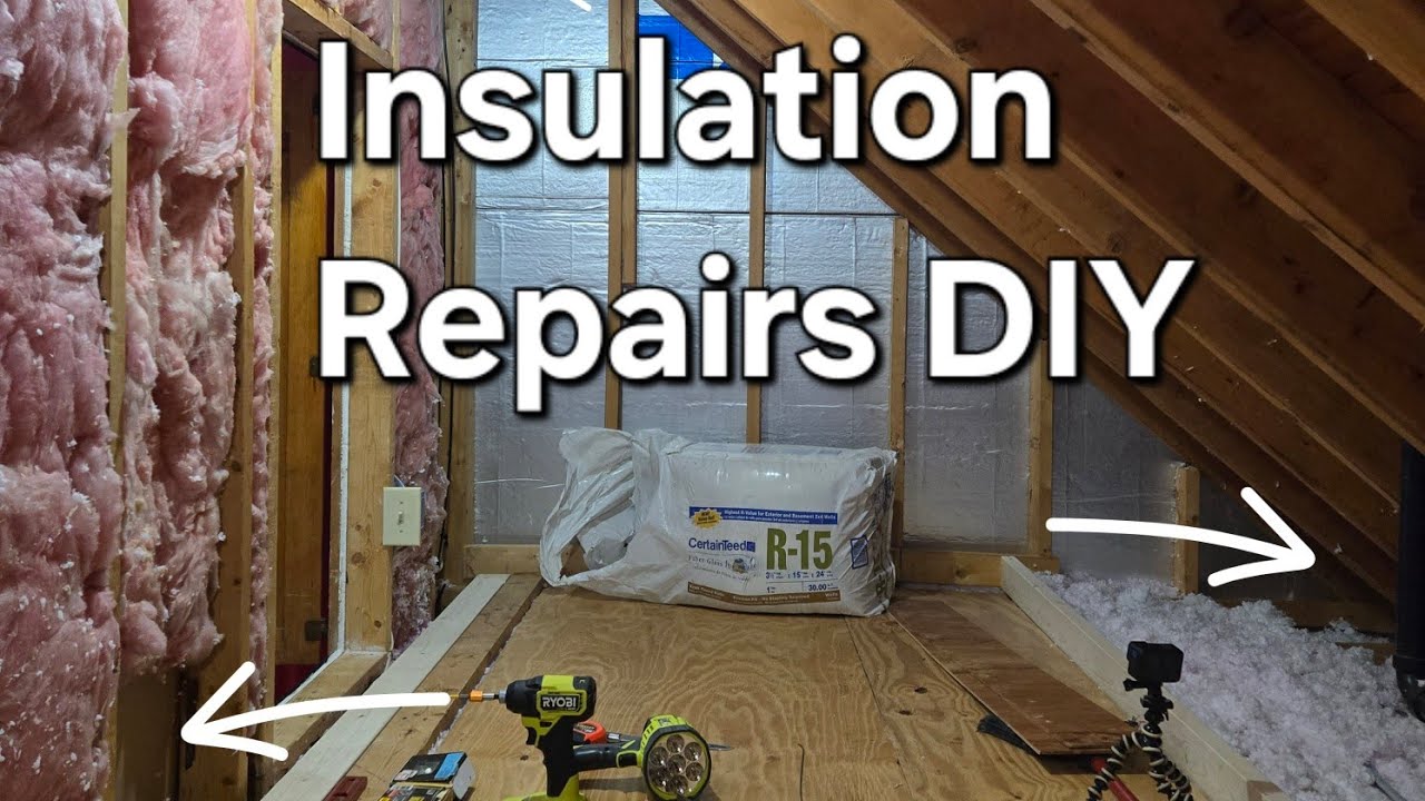 DIY Fixes for Damaged and Missing Home Insulation - YouTube