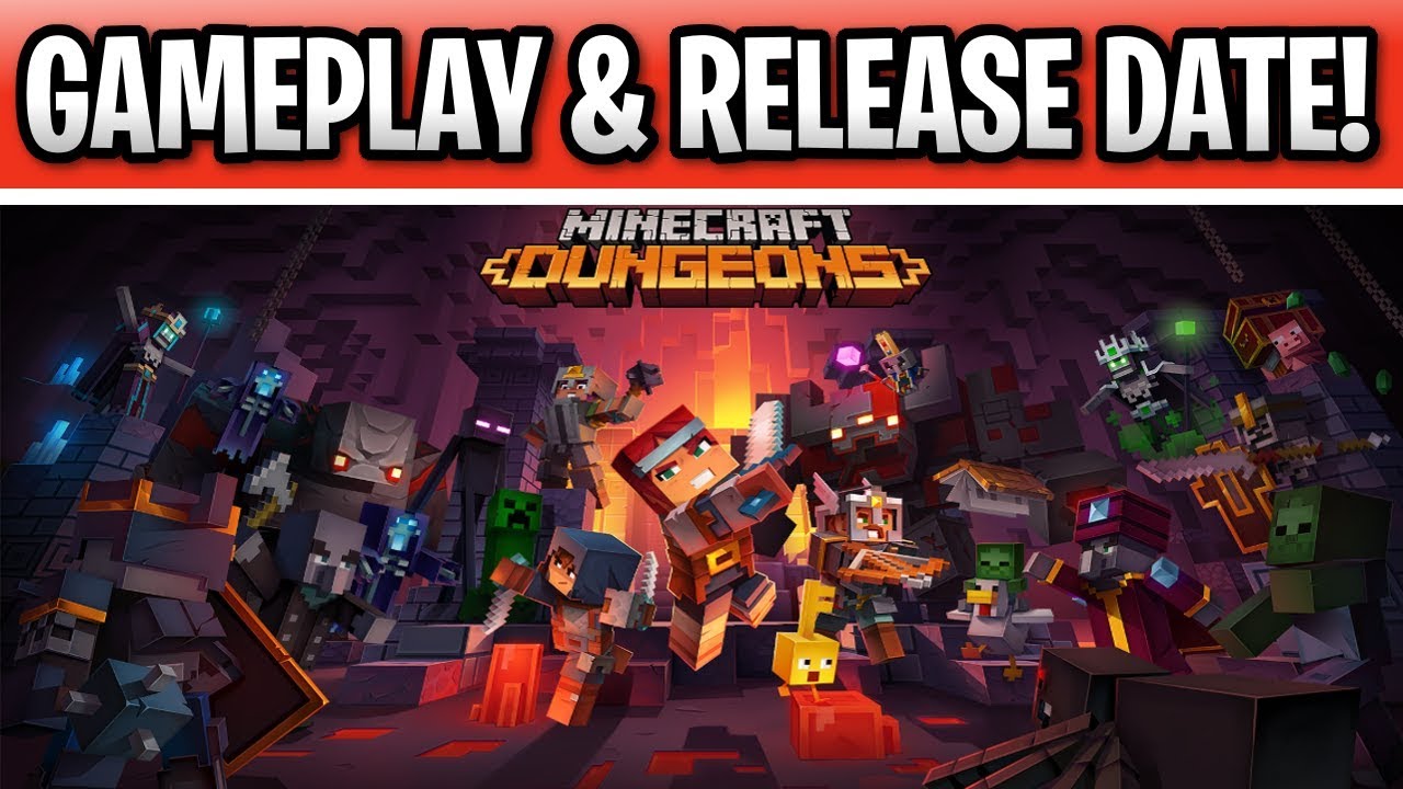 Minecraft Dungeons Gameplay & New Release Date 2020! Xbox One, PS4 ...