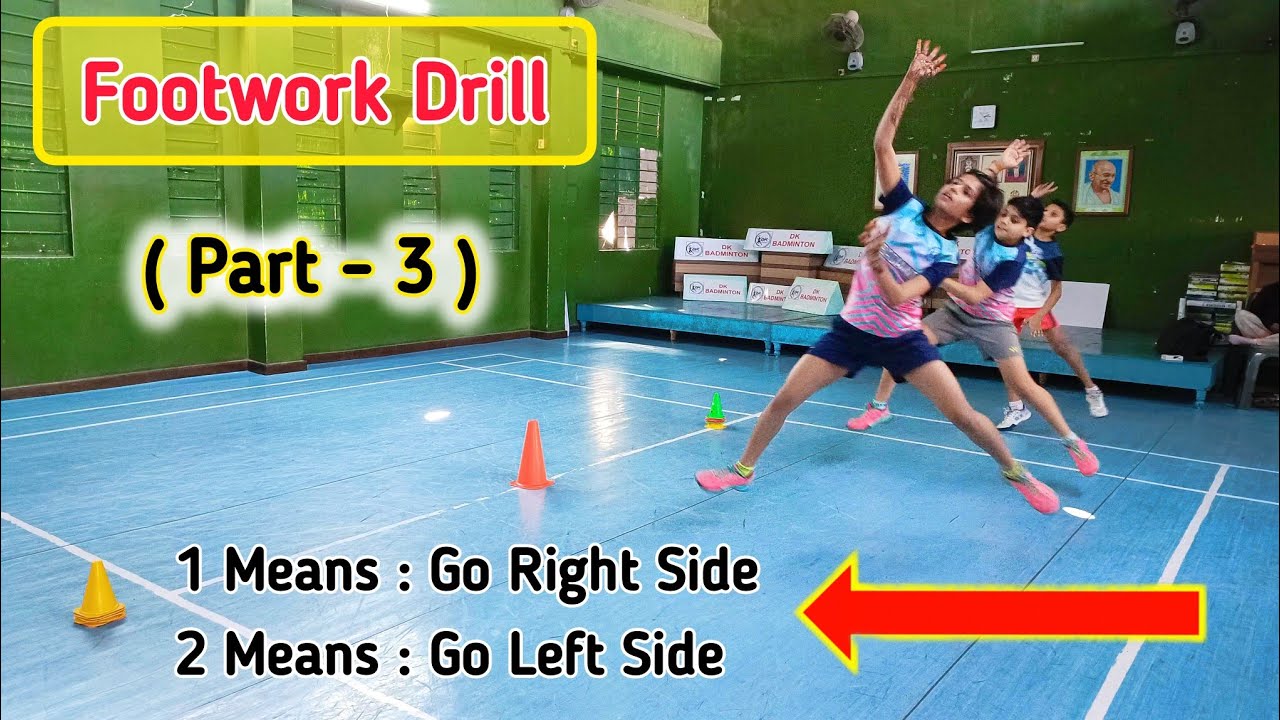 Do This To Improve FOOTWORK | 6 Corner Footwork | Badminton Training ...