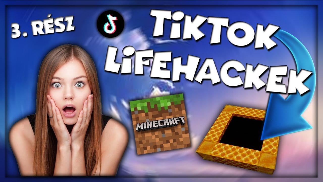 Kipróbáltam 5+ TikTokos Minecraft LifeHacket! 🔥3. rész 😼 - YouTube