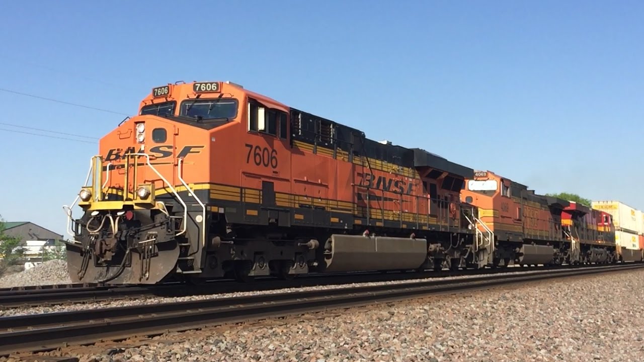 BNSF 7606's K5HLB!!! - YouTube
