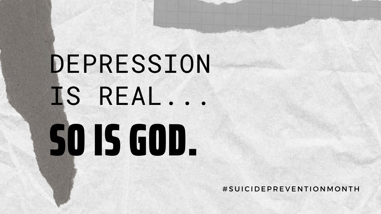 Depression is real, so is God - YouTube