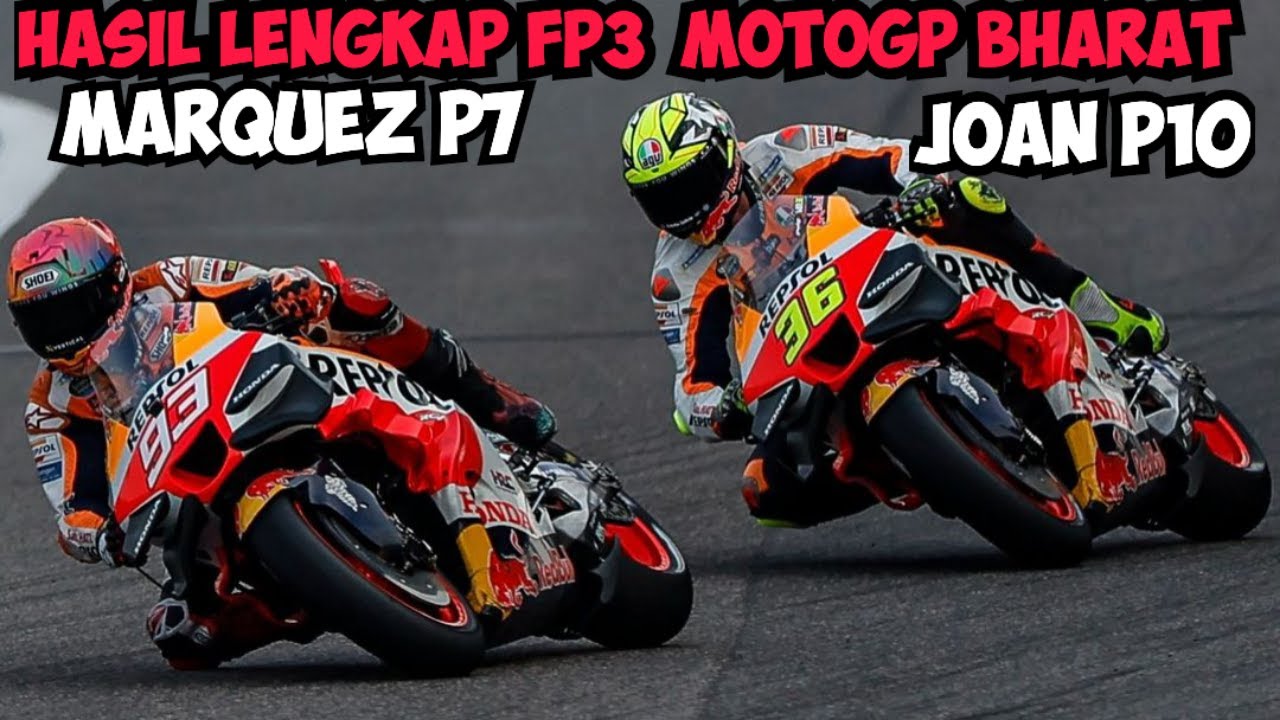 NGERI🔥KECEPATAN MARQUEZ SEMAKIN BRUTAL DI FP3 GP INDIA😱MOTOGP BHARAT 2023 - YouTube