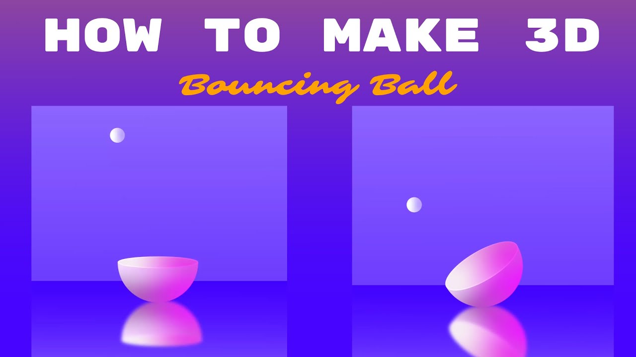 Tutorial How To Make 3D Bouncing Ball Full - Alight Motion - YouTube