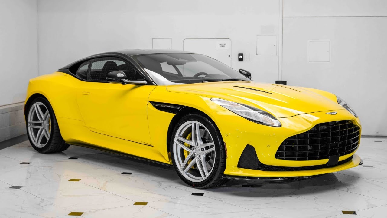 2024 Ultra Yellow on All Onyx Black Aston Martin DB12 - YouTube