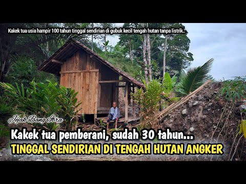30 TAHUN TINGGAL SENDIRIAN DI TENGAH HUTAN DI GUBUK KECIL TANPA LISTRIK...