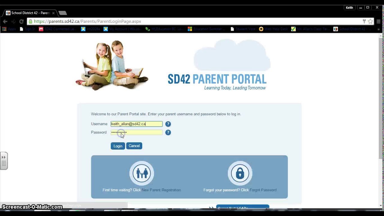 Parent account on Parent Portal - YouTube