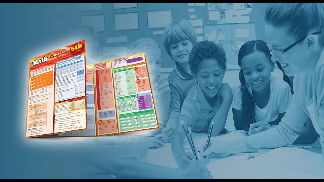 QuickStudy | Math: Common Core 5th Grade Laminated Study Guide - YouTube