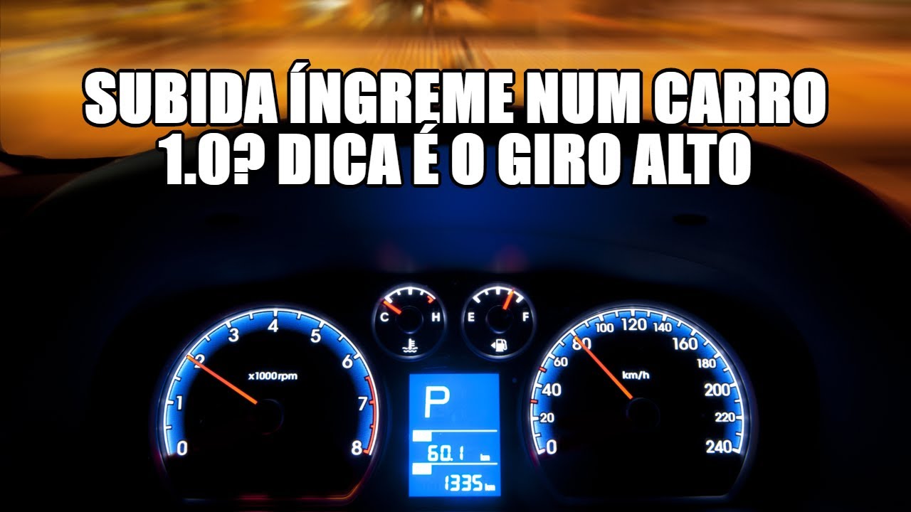 Subida íngreme num carro 1.0? Dica é o giro alto - YouTube