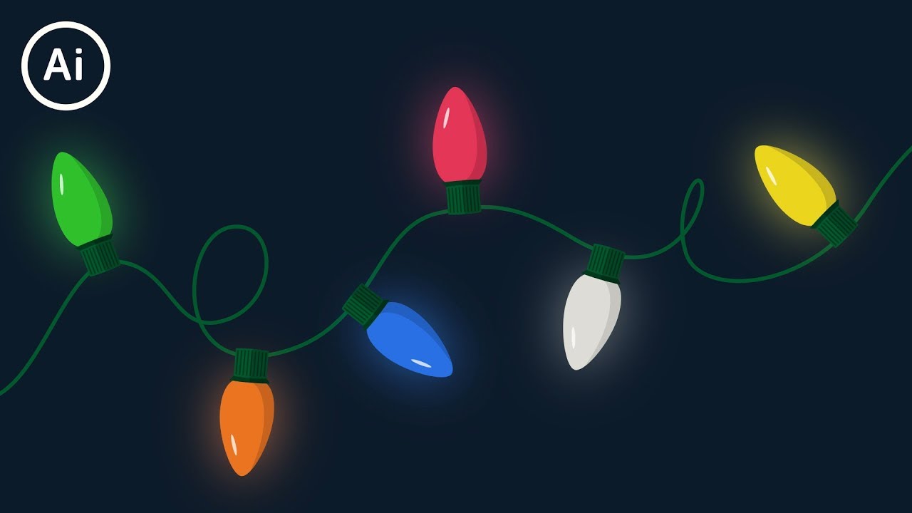 Flat Design Christmas Lights Illustrator Tutorial YouTube flat-design-christmas-lights-illustrator-tutorial-youtube