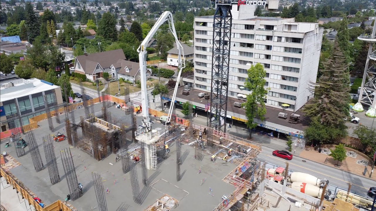 How to properly clean concrete out of a high rise placing boom with ...