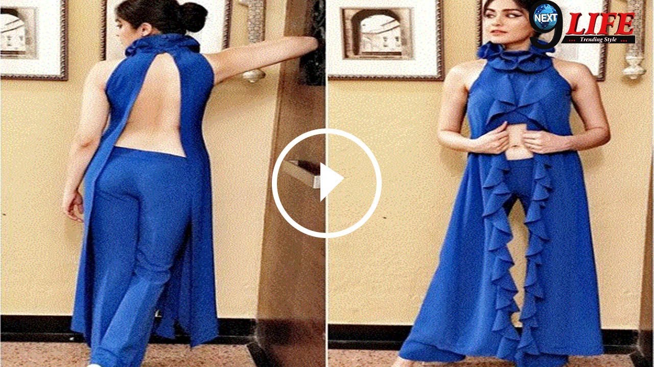 Adah Sharma showed her back in blue crop dress || Next9trending ...