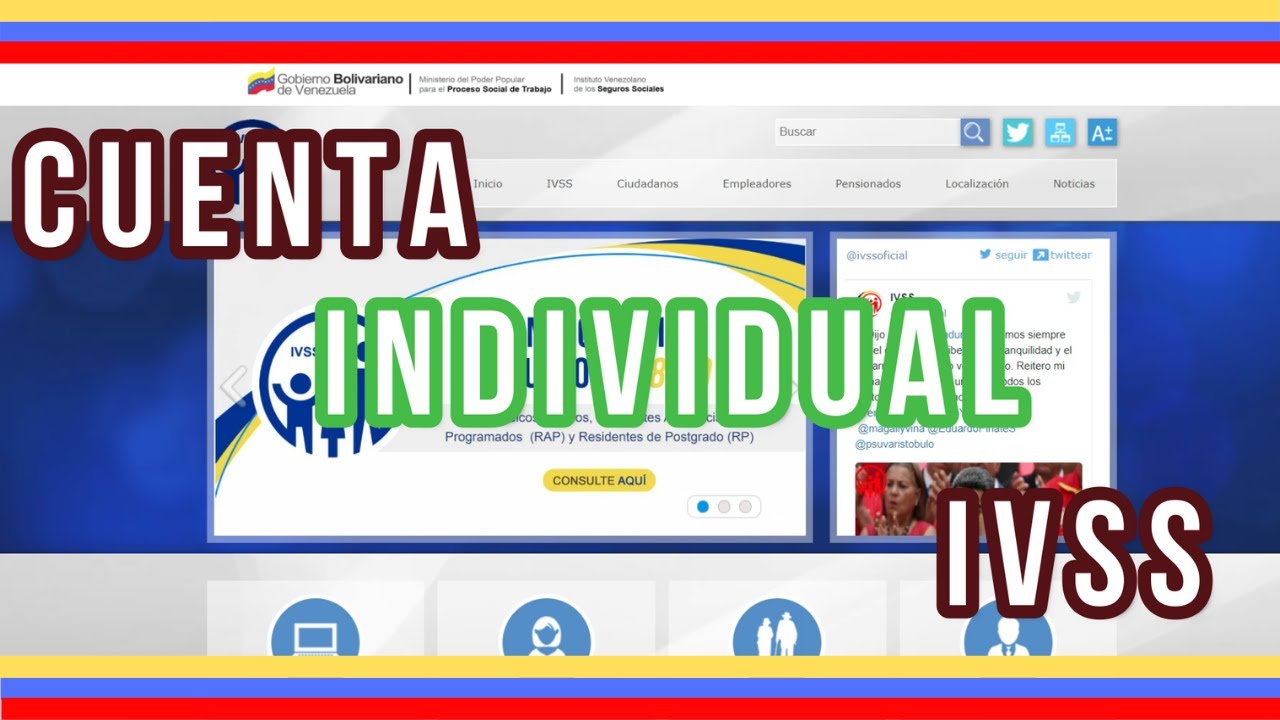 Como Obtener La Cuenta Individual en el IVSS - YouTube