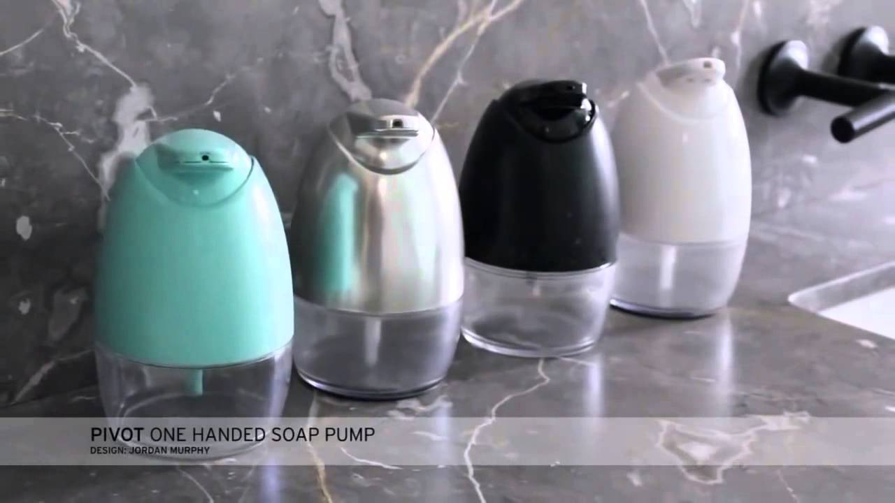 Pivot One Handed Soap Pump - YouTube