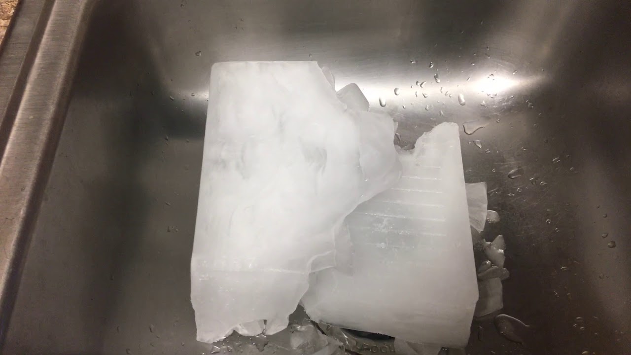 Gigantic ice cube - YouTube