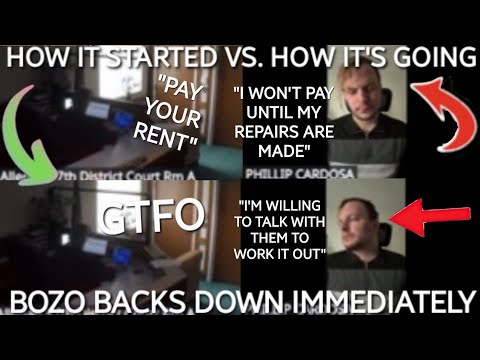 bozo BACKS down IMMEDIATELY when repairs defense DOESN'T WORK