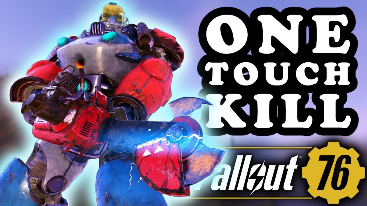 One Touch Kill! OP Auto Axe / Chainsaw Build - Fallout 76 - YouTube