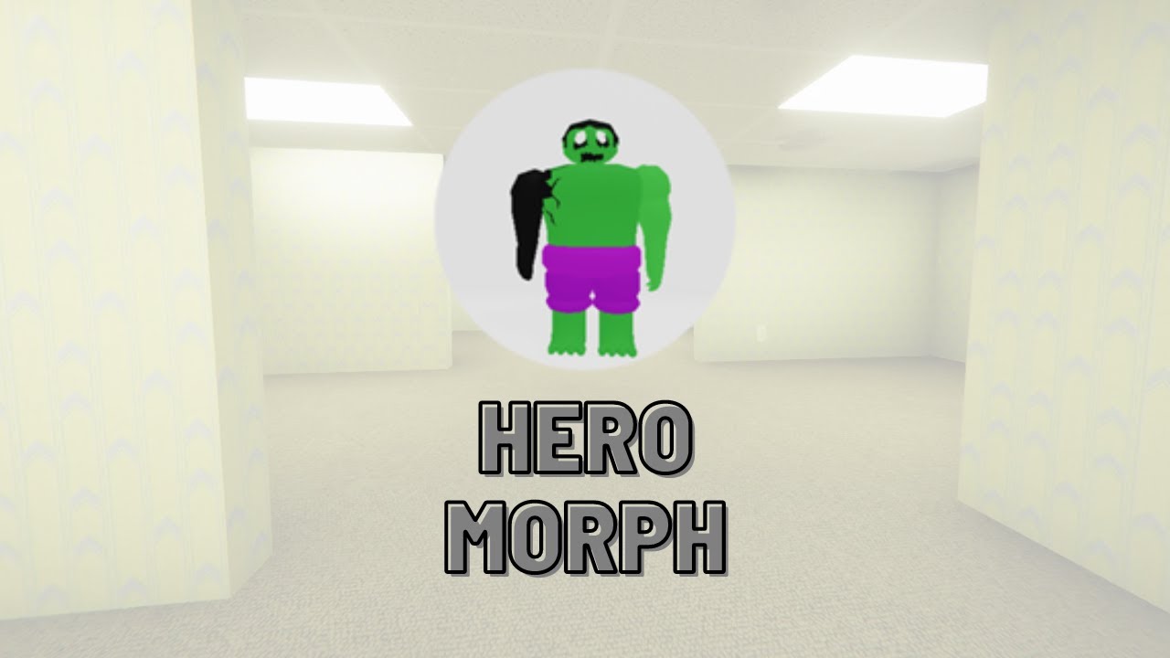 How to get hero morph in backrooms morphs roblox - YouTube