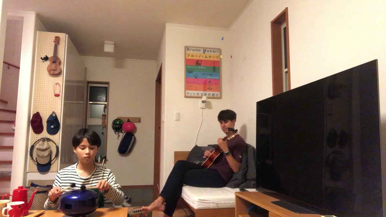 living room jam with a tongue drum - YouTube