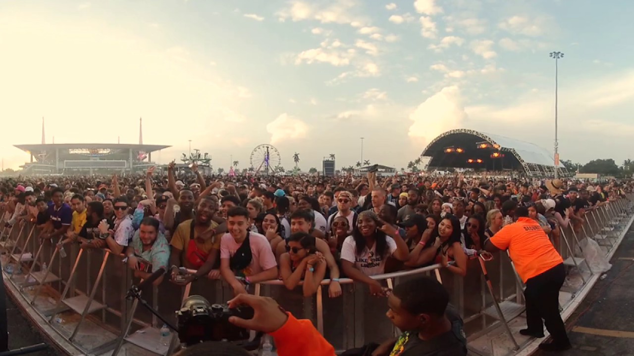 Rolling Loud Miami 2019 media pit in 360! (Insta360 EVO test footage ...